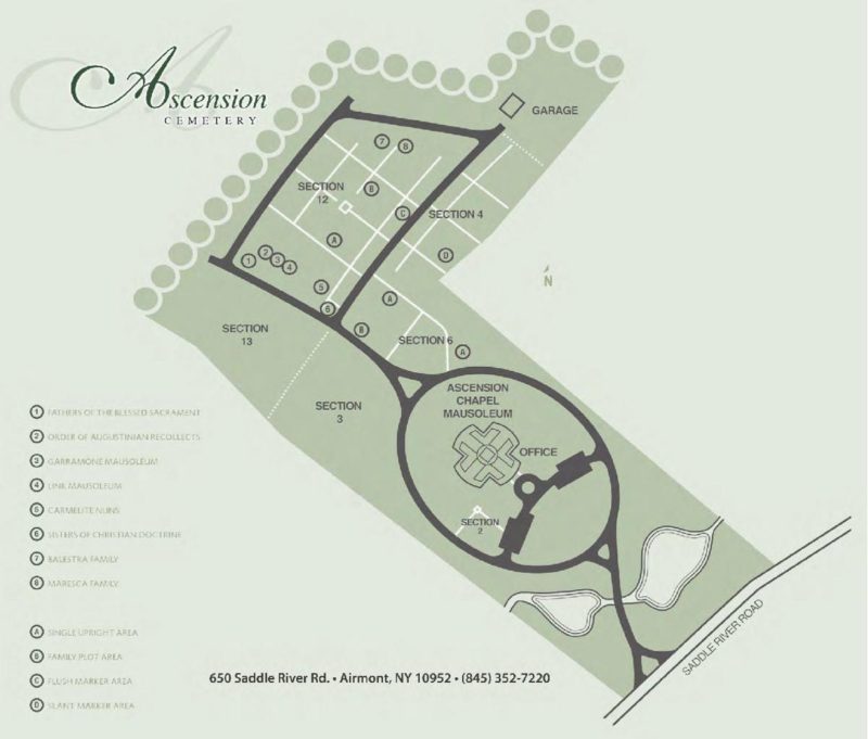 Ascension Cemetery Maps - Calvary & Allied NYC