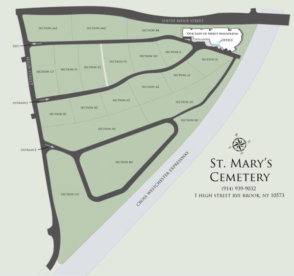 St. Mary's Cemetery Maps - Calvary & Allied NYC
